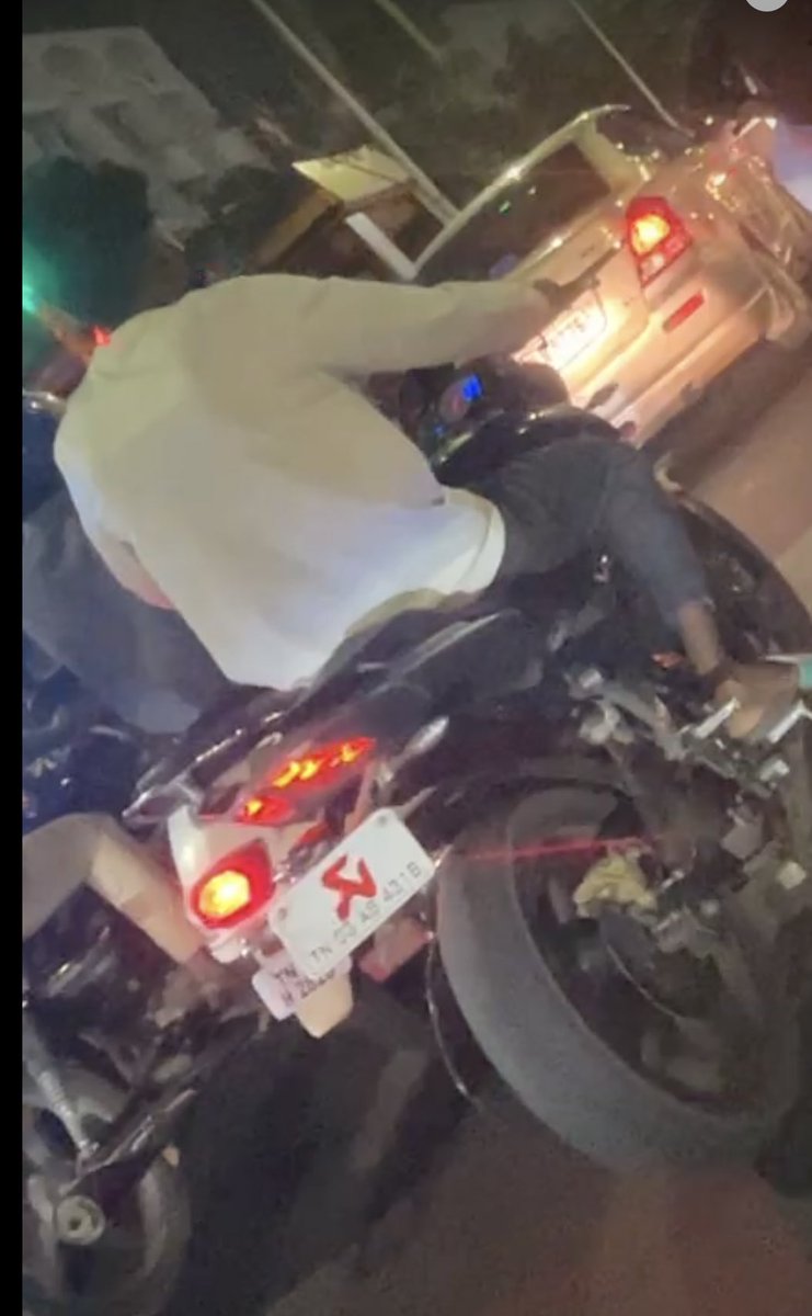 Karthikeyan Palani on Twitter: "Defective number plate No bike helmet Rash driving Date:16-04 ...