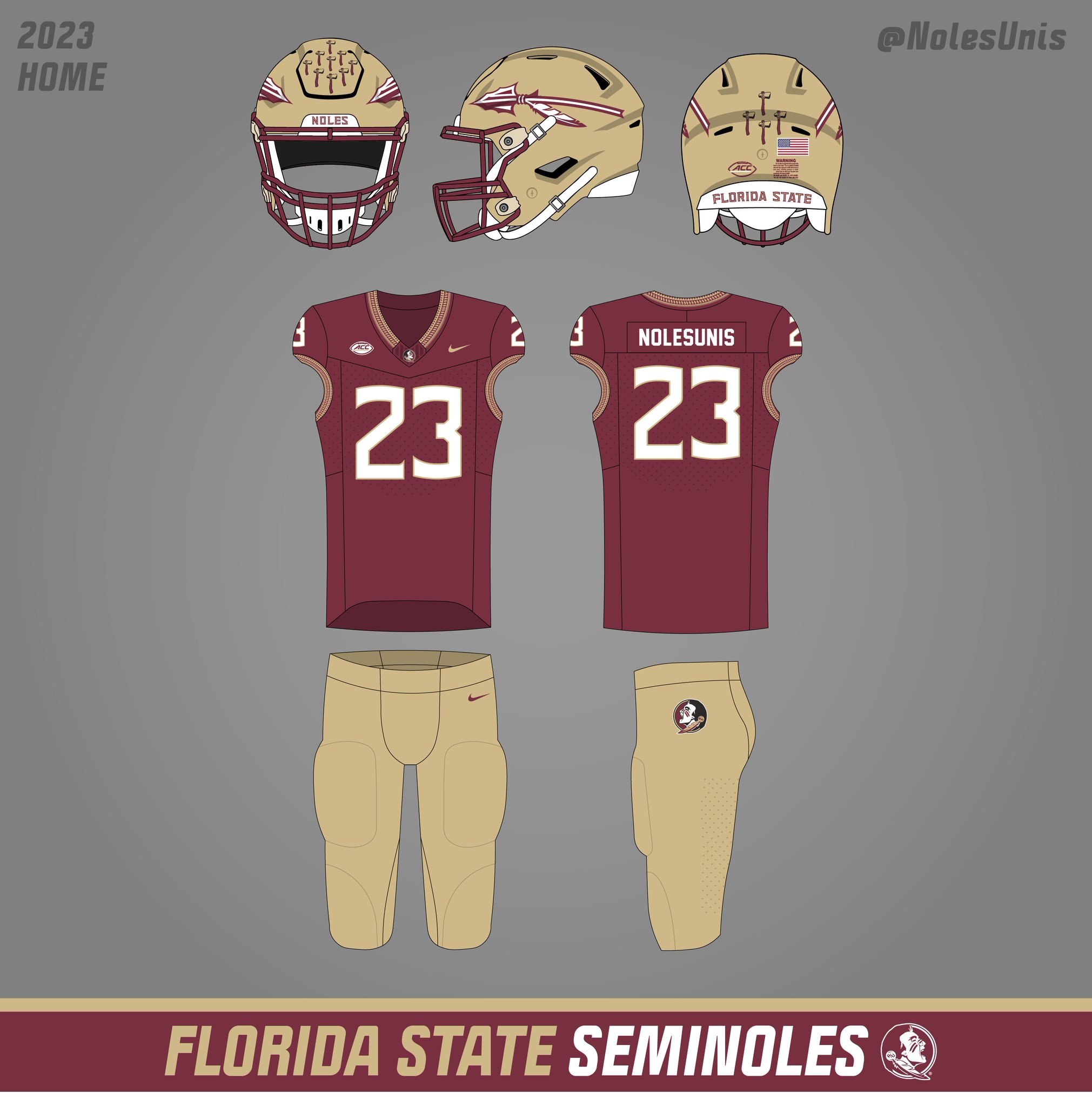 Florida State Seminoles Football Uniforms