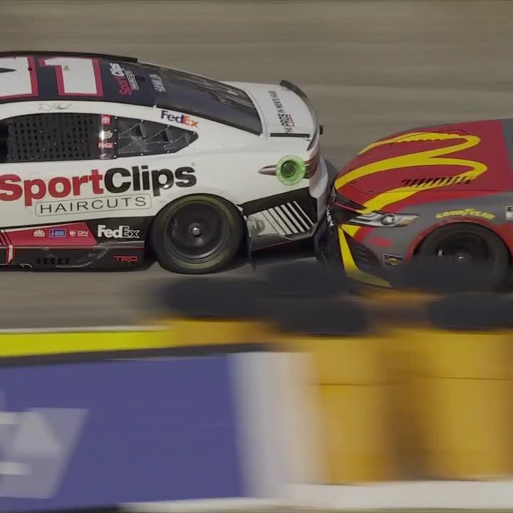 Nascar On Twitter Bubbawallace Puts The Bumper To The Boss