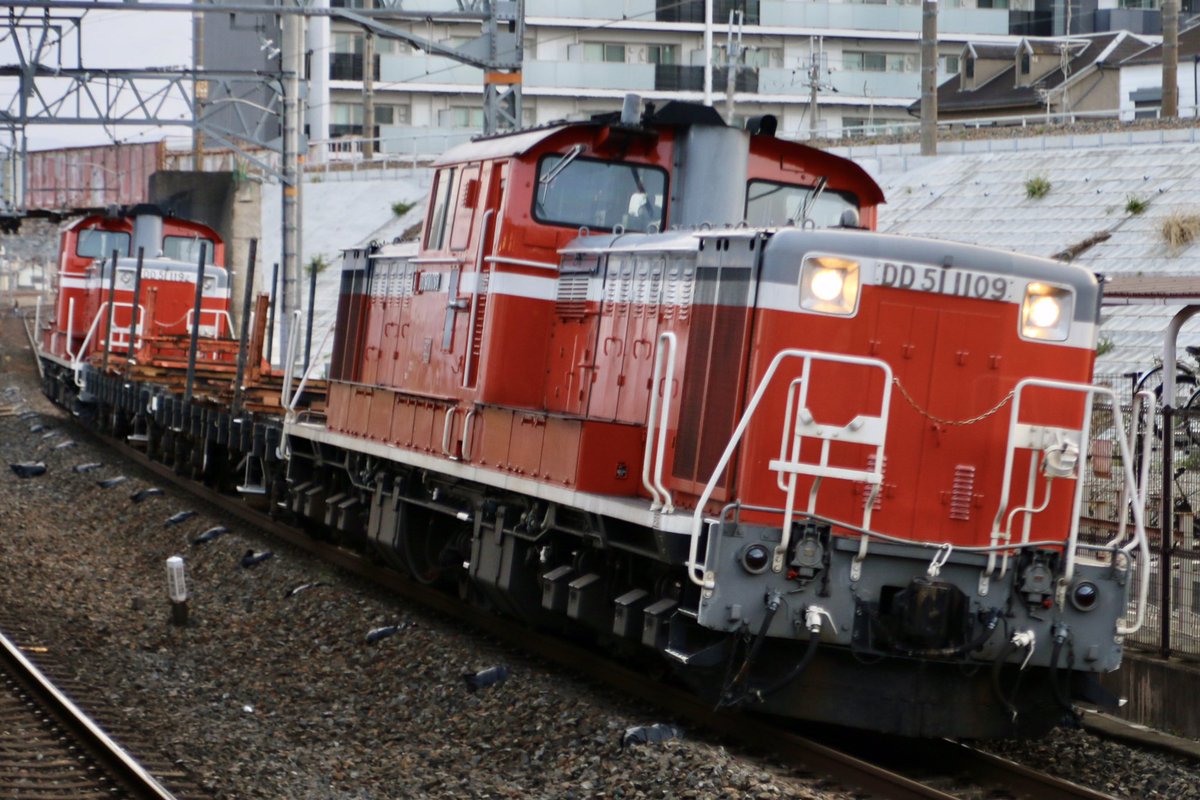 旅したいシービー on Twitter: "2023.4.17 伊賀上野工臨 工9262レ DD51-1109+チキ2B+DD51-1192 工臨に初参戦 桂川ではピントが迷走してしまい残念な ...