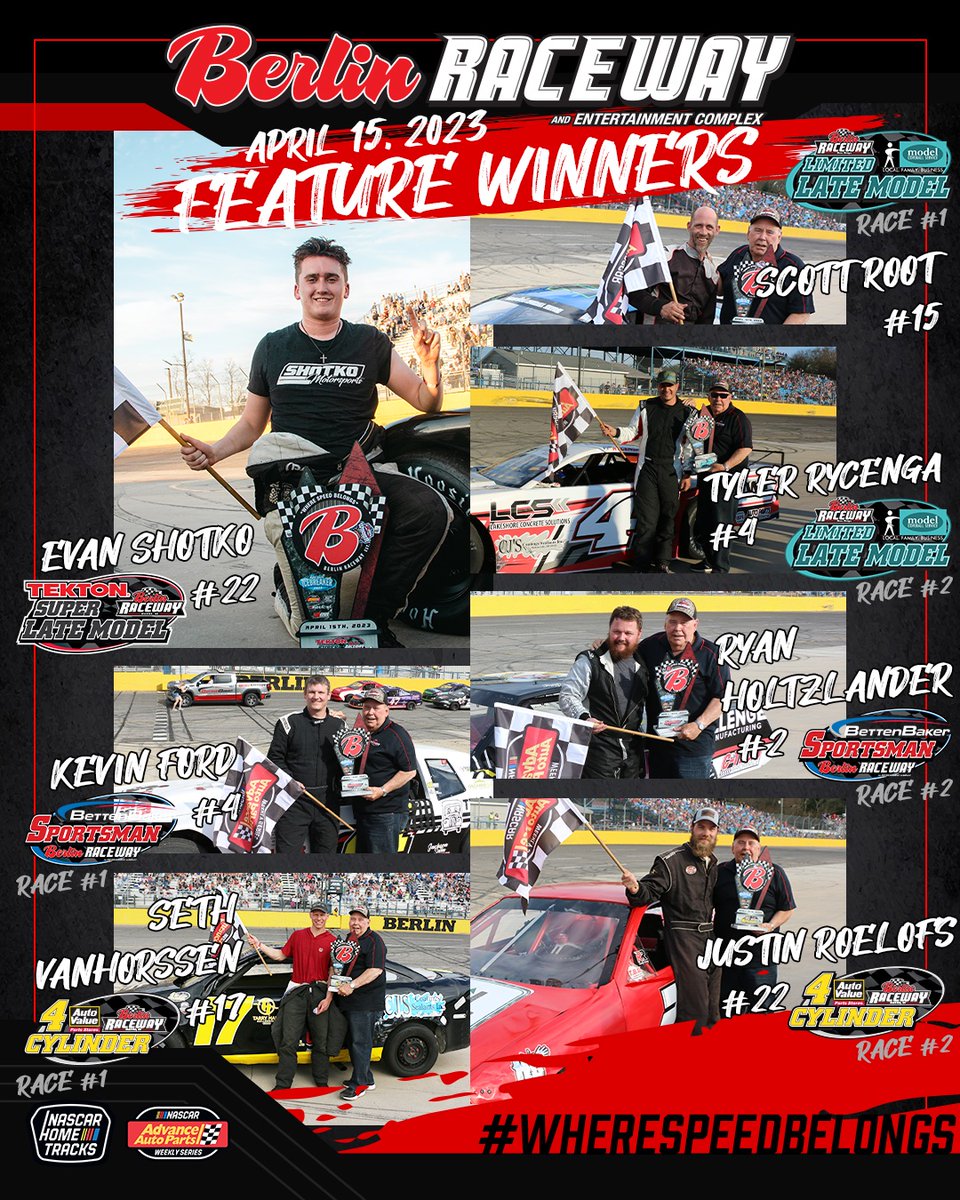 Berlin Raceway on Twitter: "Congratulations to our feature winners from last night's Icebreaker ...