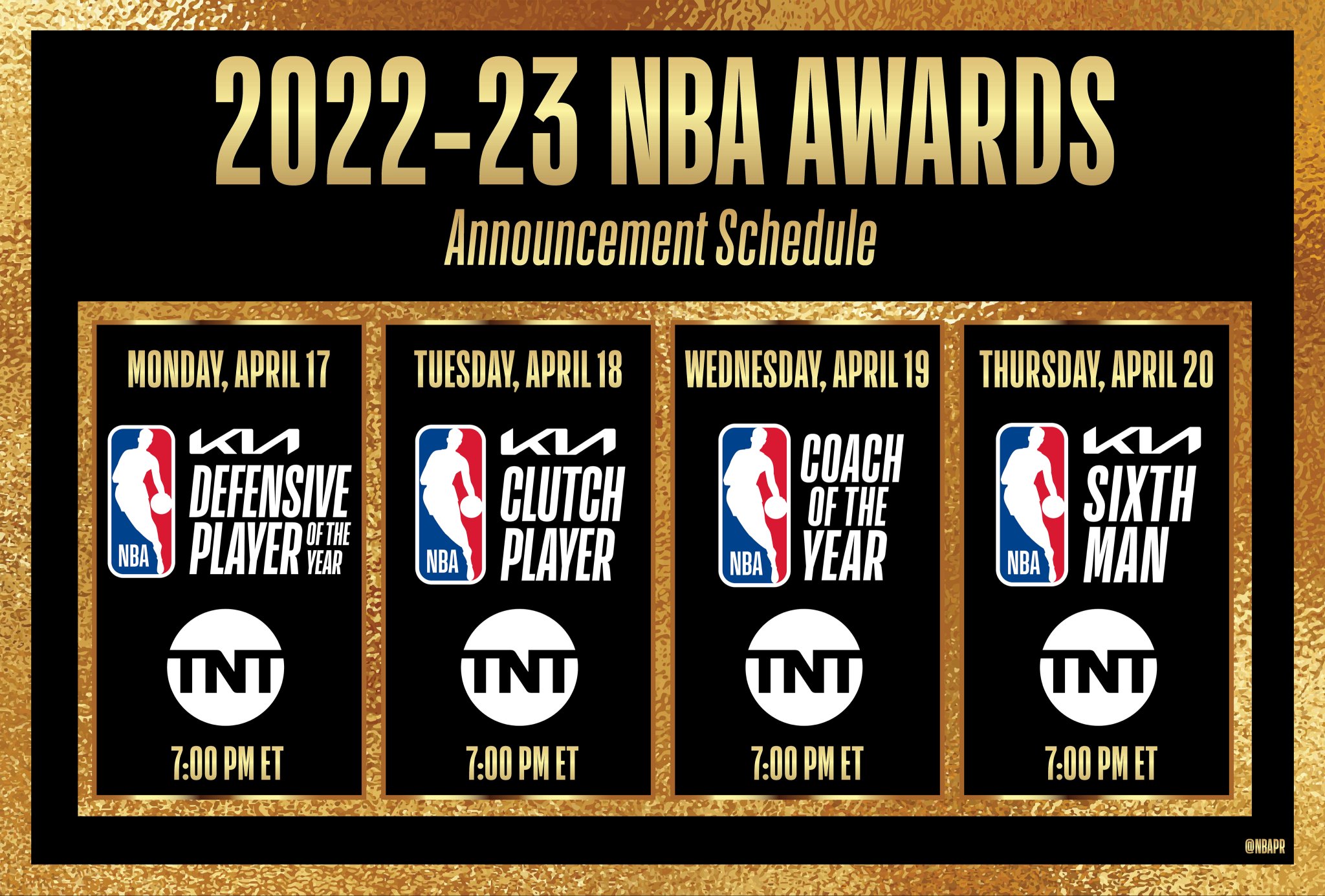 NBA Communications on Twitter: "Four awards honoring top performers from the 2022-23 NBA regular ...