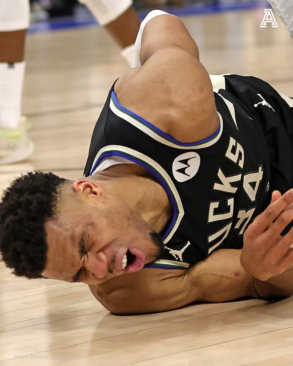The Athletic on Twitter: "JUST IN: Giannis Antetokounmpo is out for the rest of Game 1 vs. Miami ...