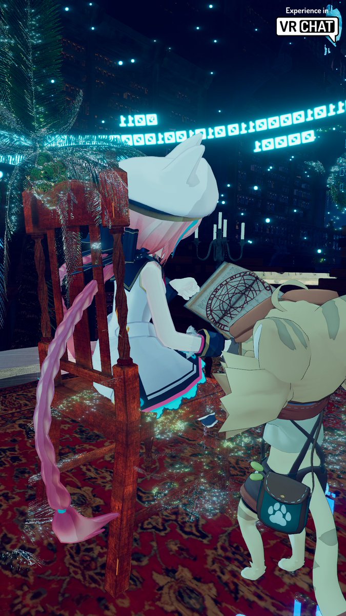 MusicVket/ミュージックVケット | 8/26 ～ 9/3 開催 on Twitter: "今日はVRChatのWorld「Cosmic Library」というファンタジーな図書館にお ...
