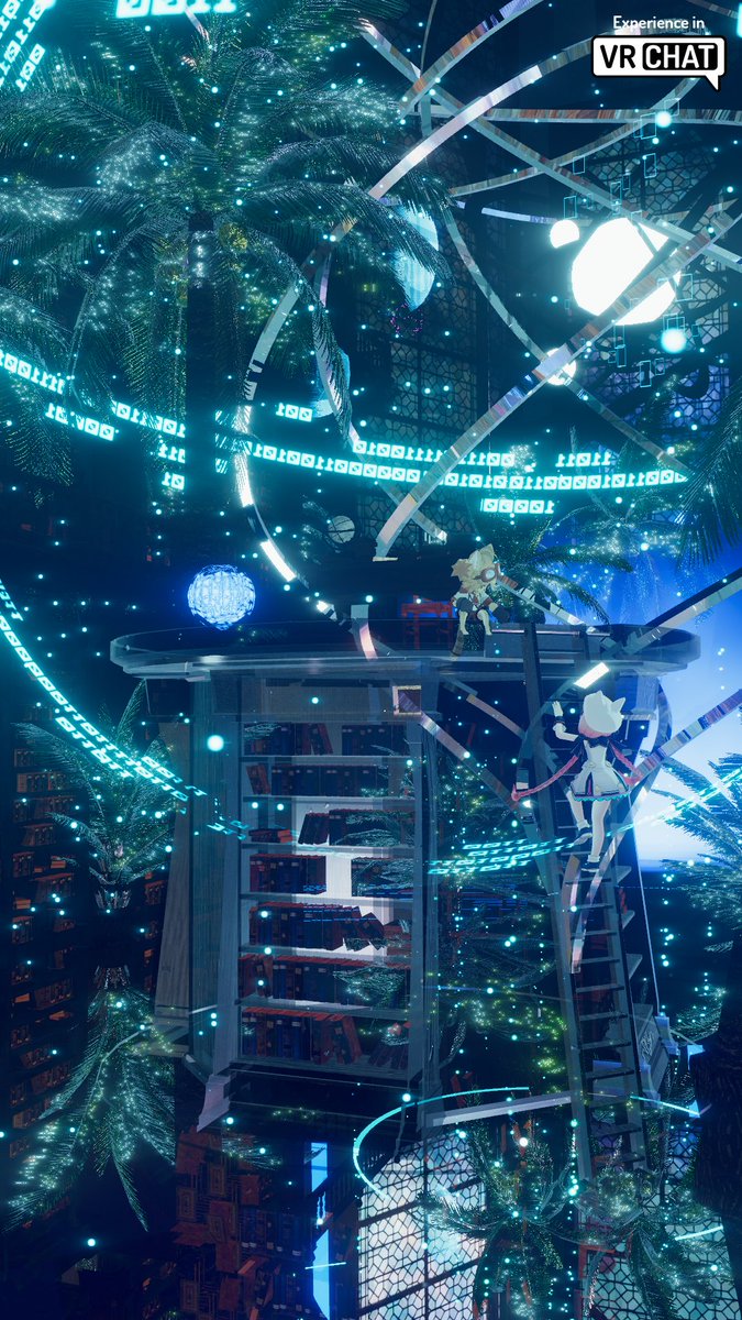 MusicVket/ミュージックVケット | 8/26 ～ 9/3 開催 on Twitter: "今日はVRChatのWorld「Cosmic Library」というファンタジーな図書館にお ...