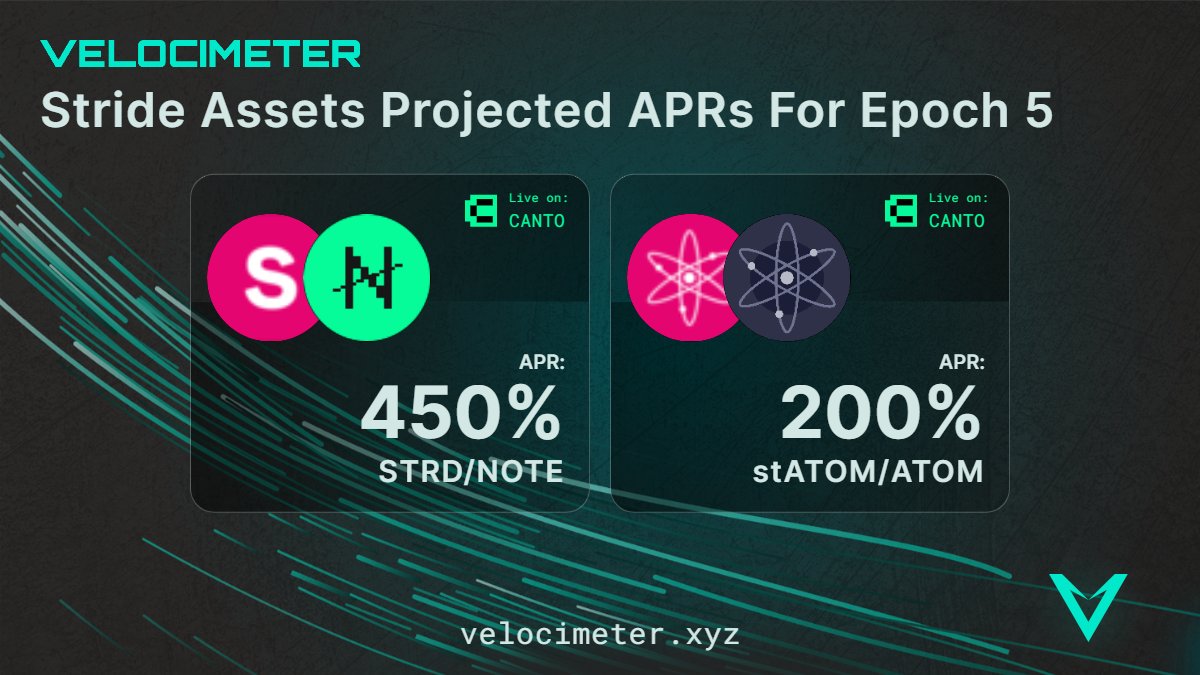 Velocimeter on Twitter: "Assets from @stride_zone The Liquid Staking Zone are coming to ...