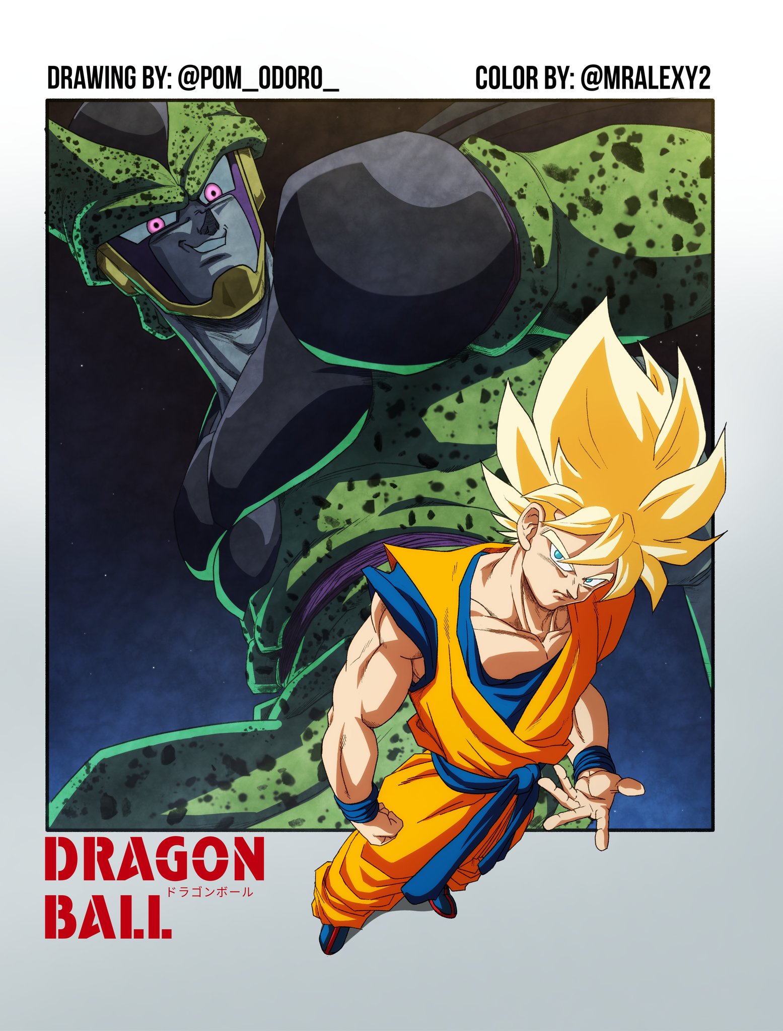Goku Vs Cell Drawing