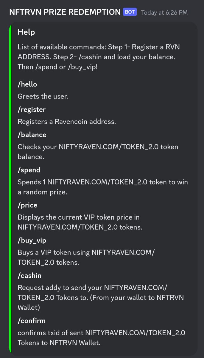 ₿oNo₿o 🅁🅅🄽 𓄿𝕊𝕚𝕣ℝ𝕖𝕒𝕝𓄿 on Twitter: "Come check out @NFTRVN 's new discord bots! You can spend ...