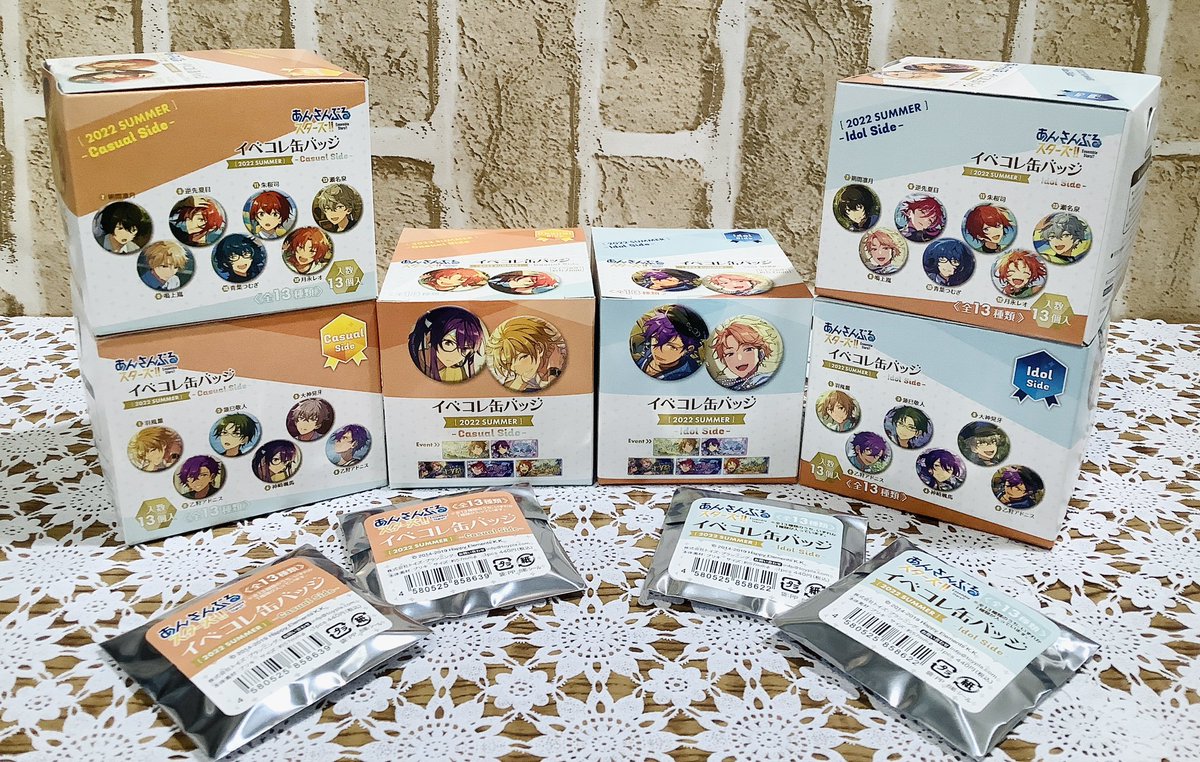 Happy Elements SHOP on Twitter: "【商品情報】 あんさんぶるスターズ！！ 「イベコレ缶バッジ[2022 SUMMER] -Casual Side-」 「イベコレ ...