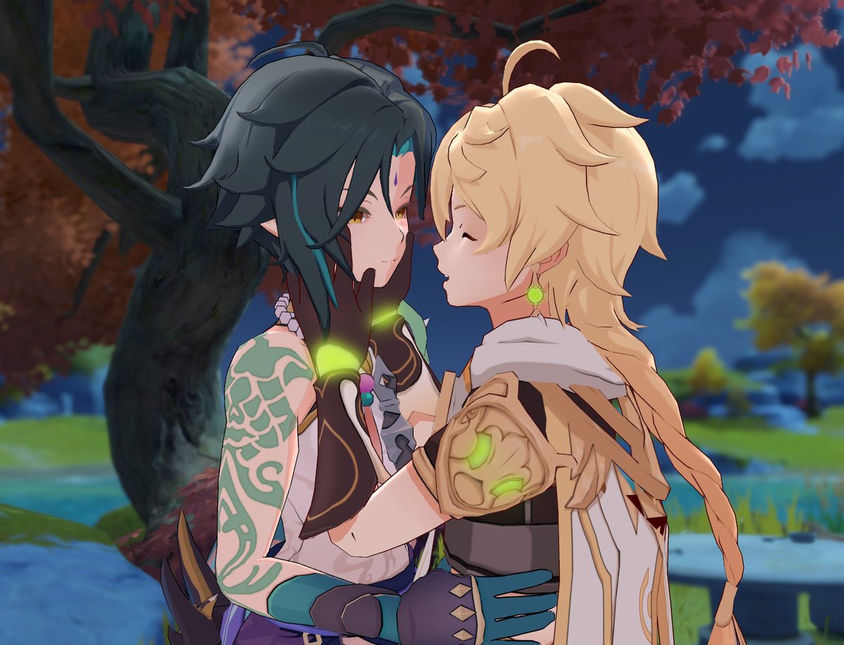 winter 🔞 on Twitter: "Xiao: If you have time, would you like to come join us? Aether: I'm here ...