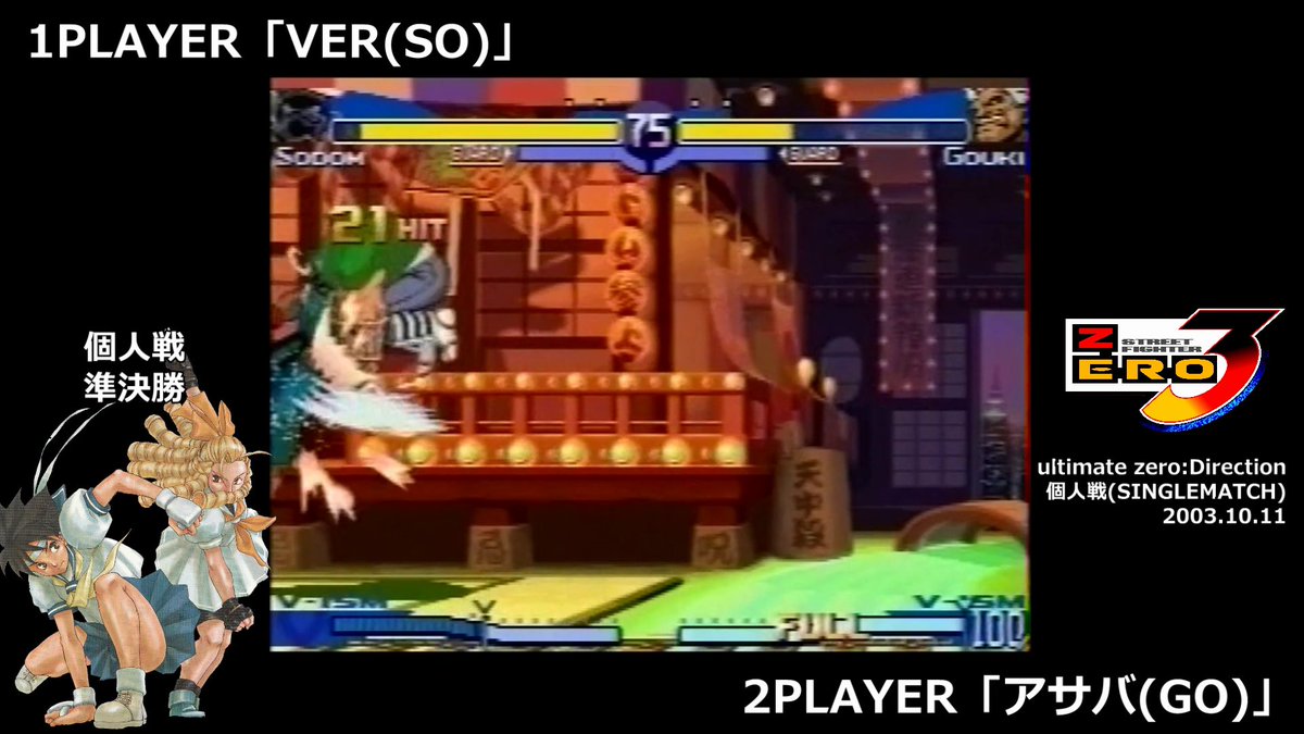 version_zero3 on Twitter: "2003年10月11日.12日に行われたCAPCOM×ARCADIA共催ZERO3全国大会 ultimate zero:Direction ...