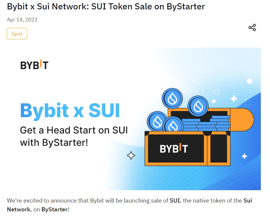 Sui Community💧 on Twitter: "4/ With #ByStarter SUI Token Sale https://bit.ly/bybitregistercom ...