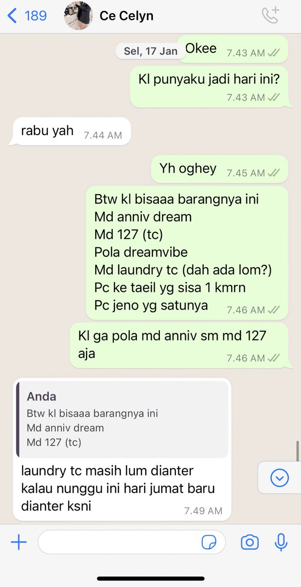 BIL🌚 on Twitter: "Pict 1: Hari sabtu aku chat lg buat nanyain barangku lg tapi dia blg lg ga di ...