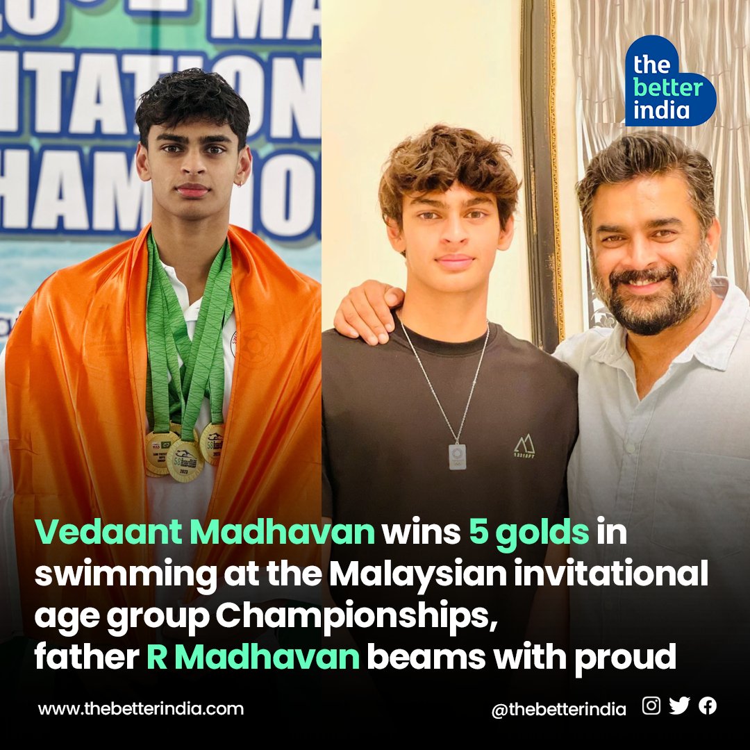 The Better India on Twitter: "Vedaant Madhavan has made the country & his parents proud again ...