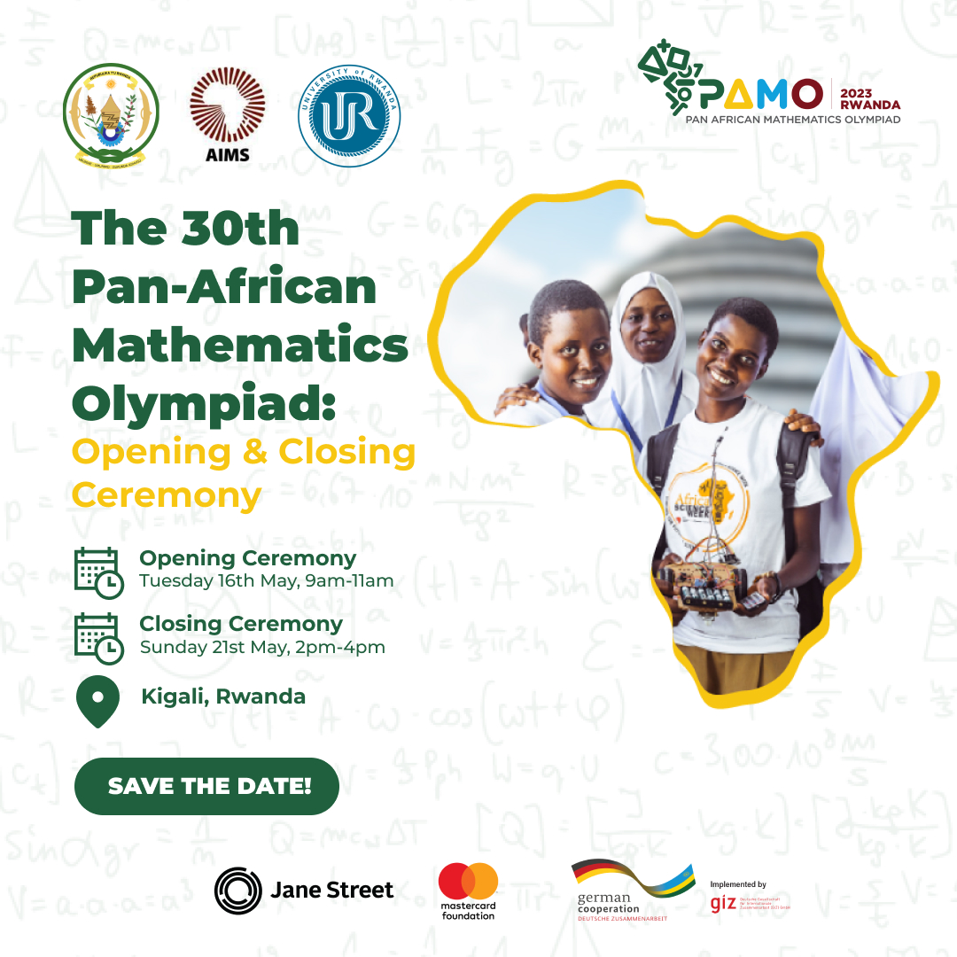 AIMS Teacher Training Program | RWANDA on Twitter: "Save the date! The ...