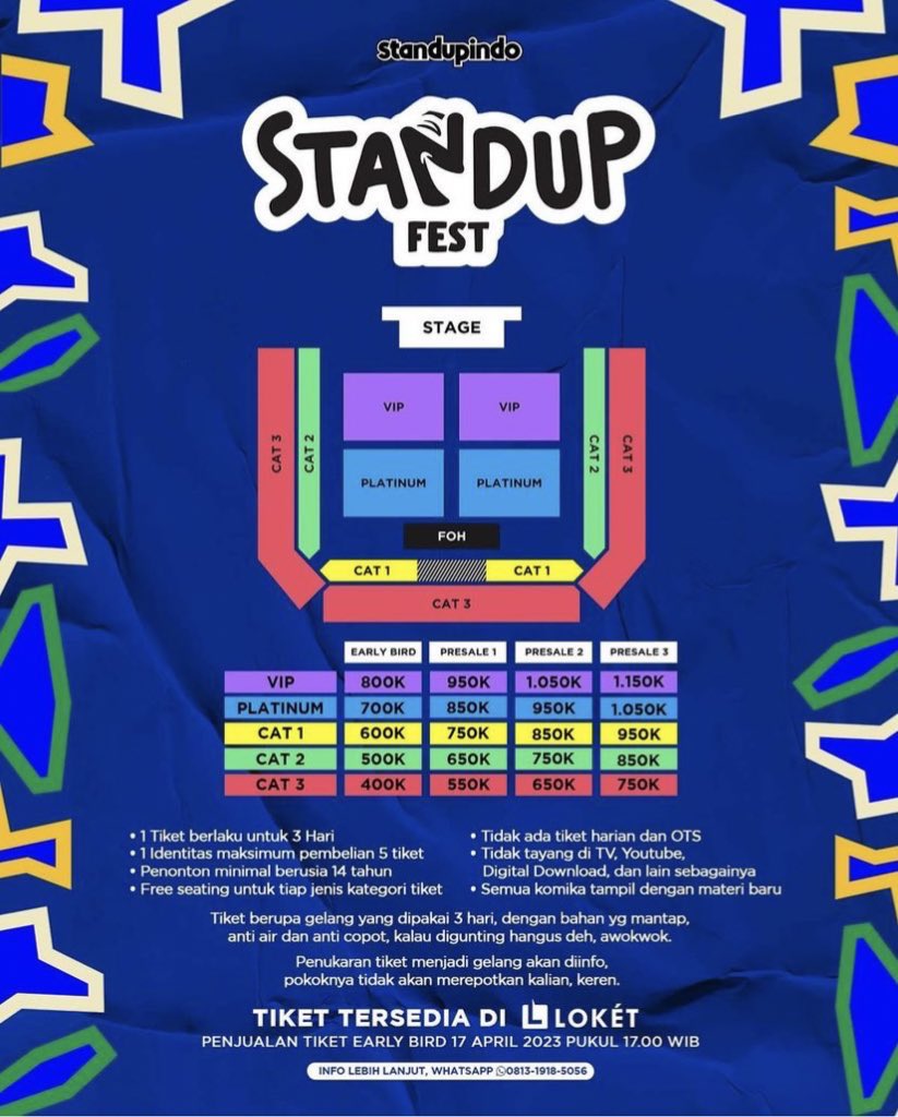 OPEN JASTIP TIKET KONSER | WOODZ | STAND UP FEST on Twitter: "OPEN JASTIP STAND UP FEST 4, 5, 6 ...
