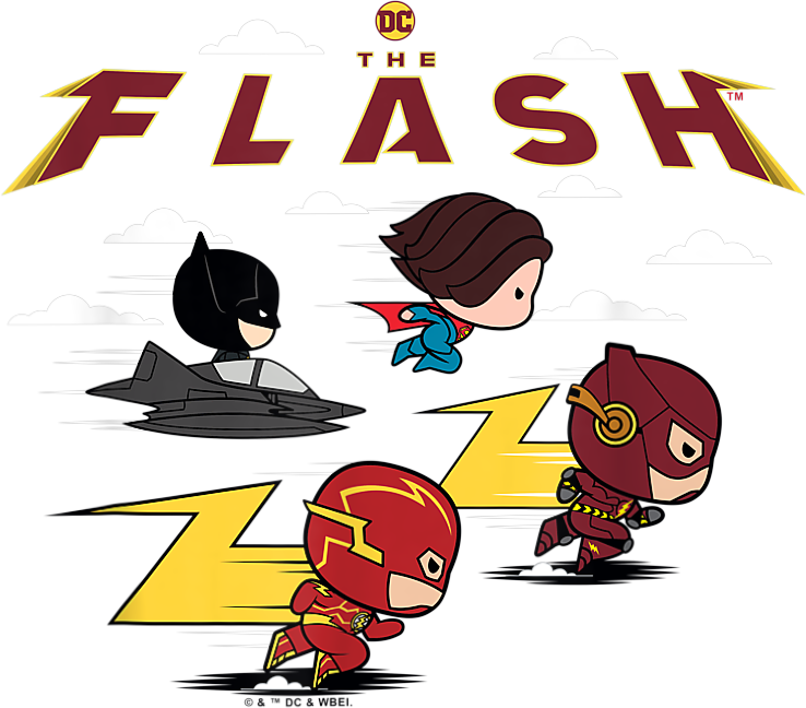 Chibi Flash And Batman