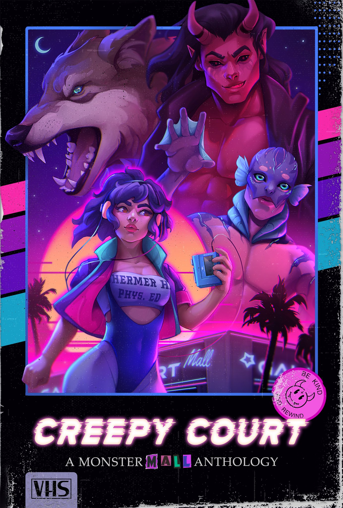 Beatrix Hollow on Twitter: "📷COVER REVEAL 📷Creepy Court: A Monster Mall Anthology Illustration ...