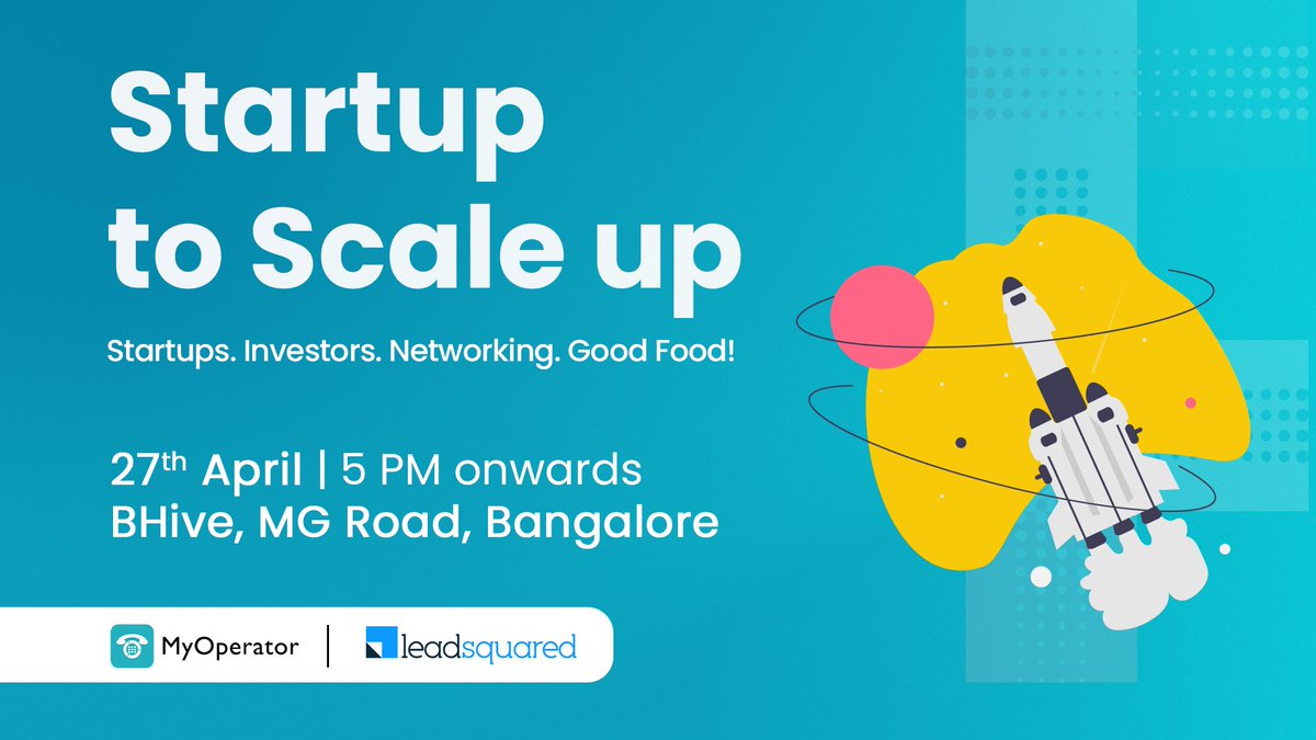 MyOperator on Twitter: "Eat, drink & network with Bangalore's top Startups and Investors at ...