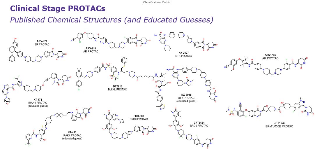 Ingo Hartung on Twitter: "Updated overview of disclosed clinical stage #PROTACs + educated ...