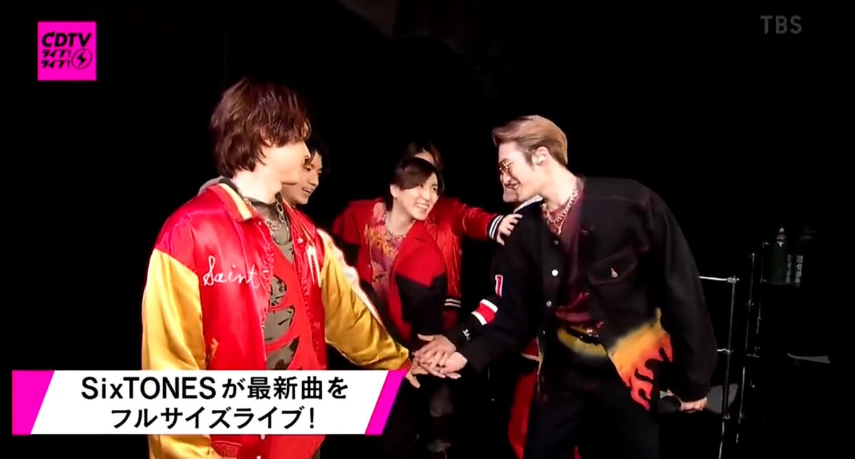 ゆう on Twitter: "SixTONES来たーー ️ #SixTONES #SixTONES_ABARERO #CDTVライブライブ"