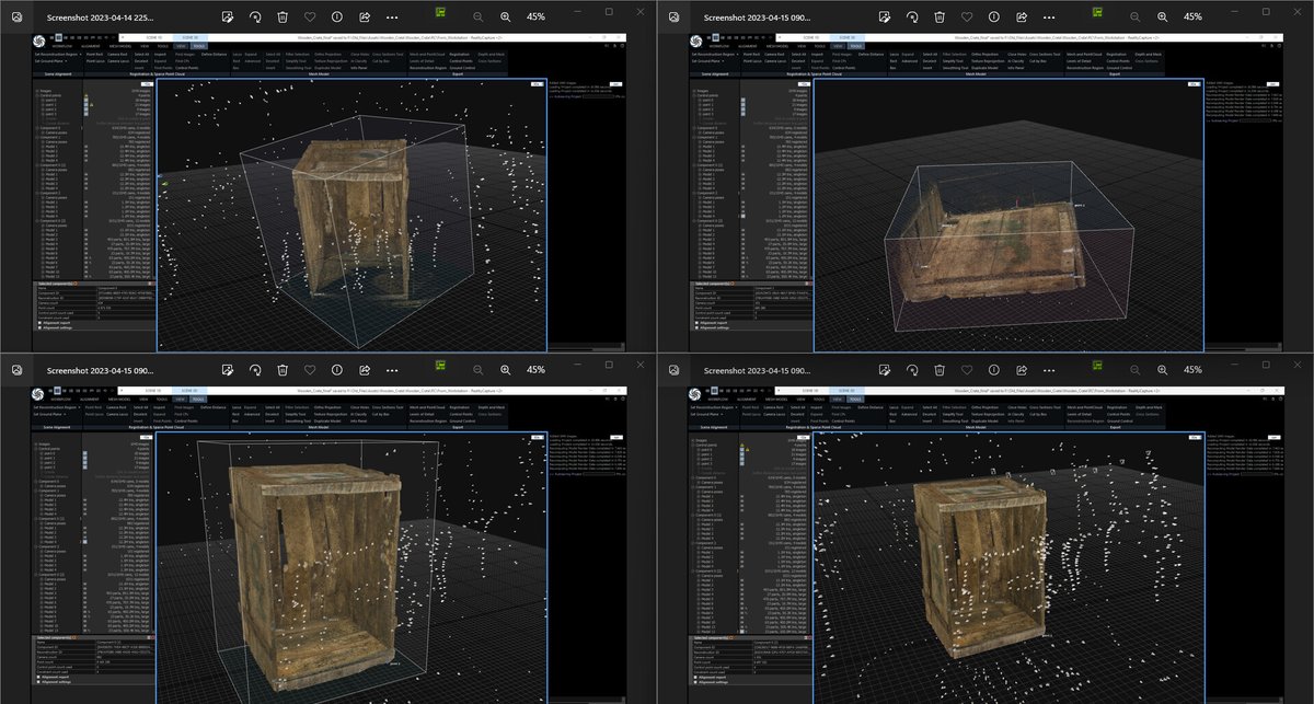 Capturing Reality on Twitter: "3D model of a wooden crate by Rohit Reconstructed in ...