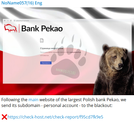 FalconFeedsio on Twitter: "NoName hackers group claims to have targeted domain and sub domains ...