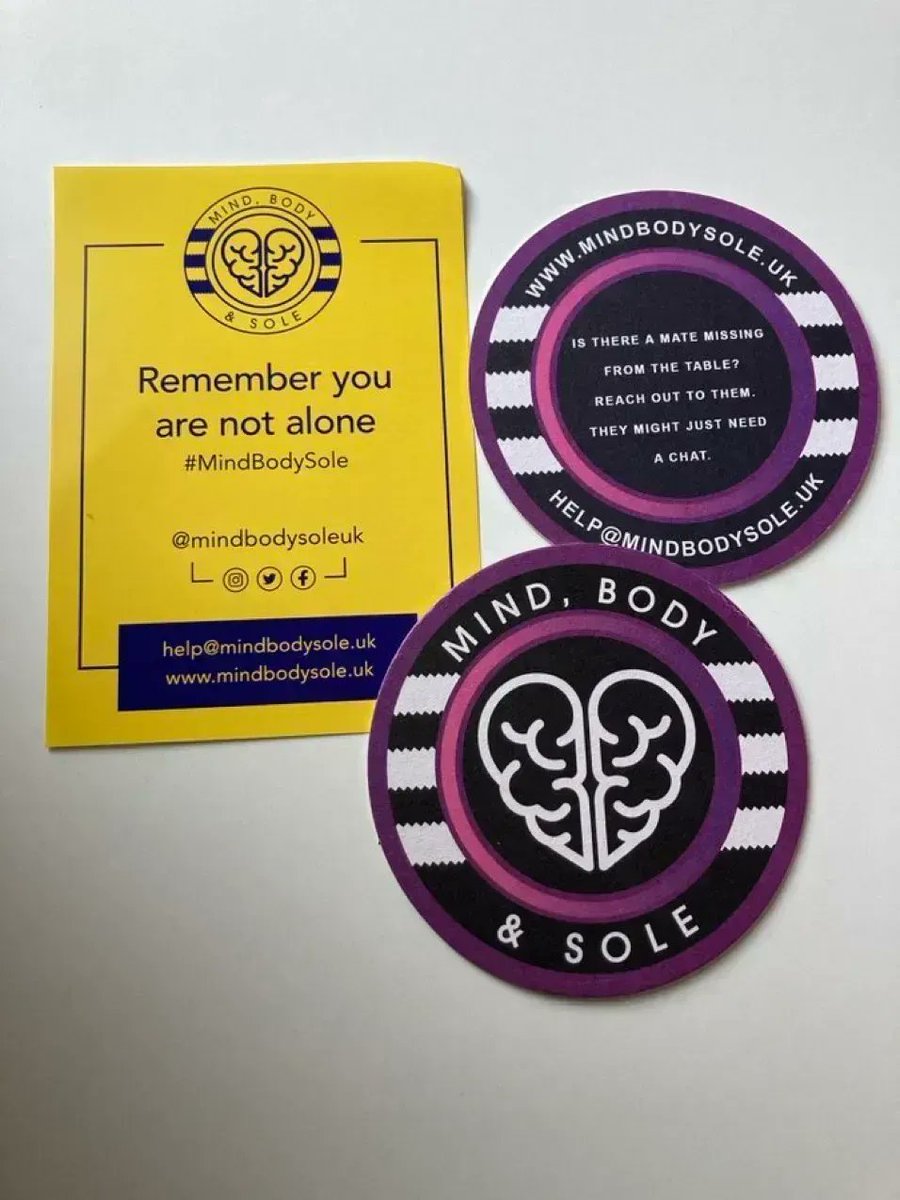 Mind, Body & Sole on Twitter: "Double sided Mind, Body & Sole Beer mats with a reminder message ...