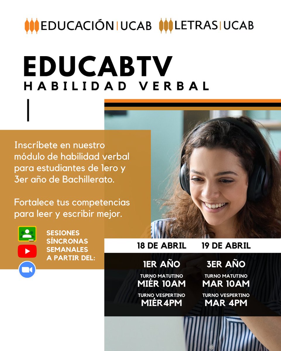 Educación UCAB on Twitter: "Desde #EducacionUCAB de la mano con @letrasucab nos complace ...