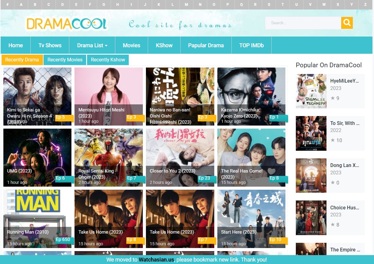 Watchasian on Twitter: "Watch Dramas, Shows And Movies with English Sub for free, All at one ...