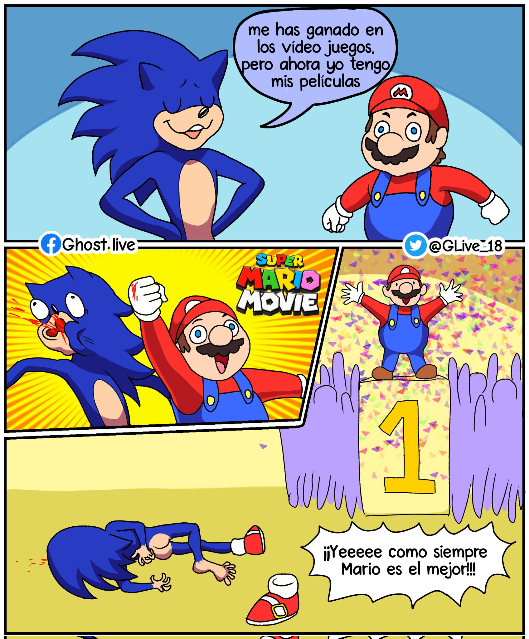 Funny Sonic And Mario