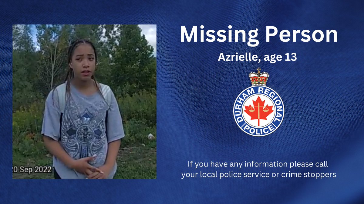 Durham Regional Police On Twitter Police Looking For Missing 13 Year