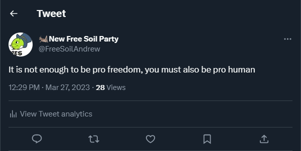 🦗New Free Soil Party on Twitter: