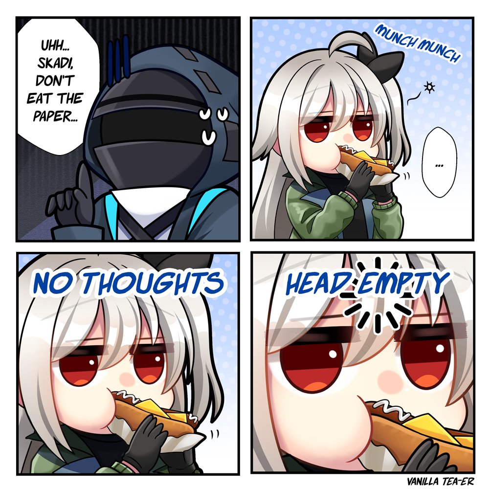 VANI ⭐️ doujima H-24 on Twitter: "Skadi new costume update = head empty no thoughts #arknights # ...