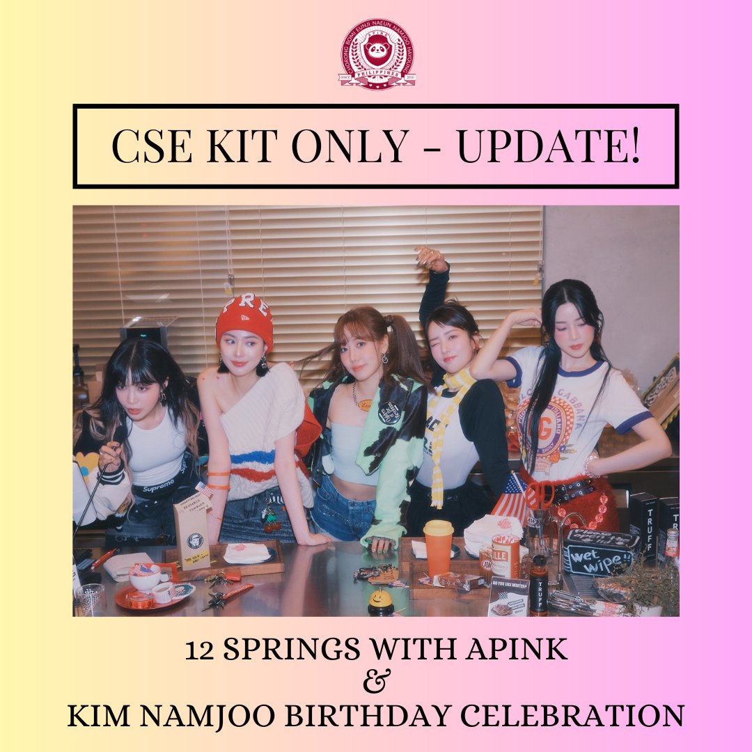 Apink Philippines on Twitter: "[#ApinkPH Cupsleeve Event] 12 Springs with Apink + Kim Namjoo's ...