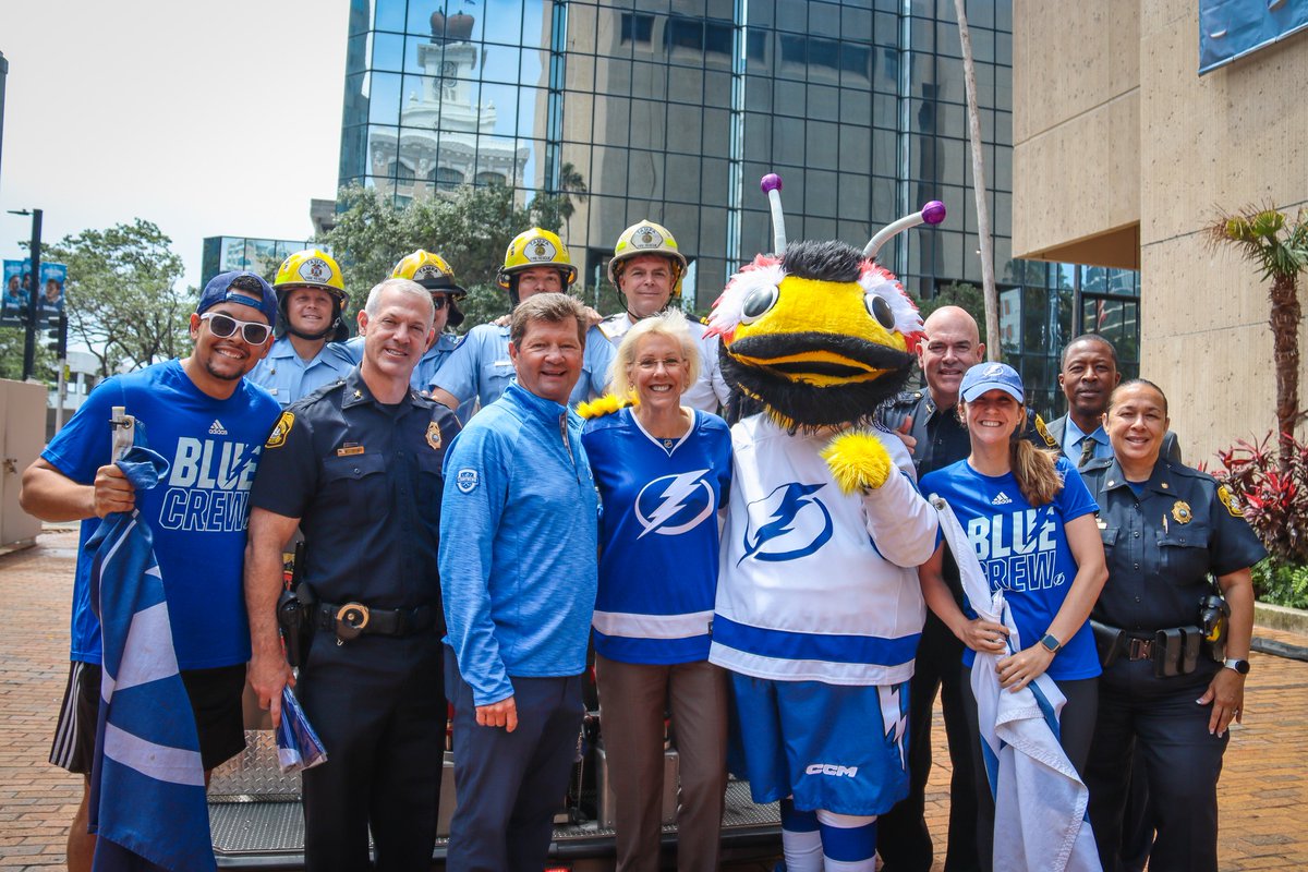 City of Tampa on Twitter: "#GOBOLTS! Thank you @TBLightning, @ThunderBugTBL, the Blue Crew, and ...