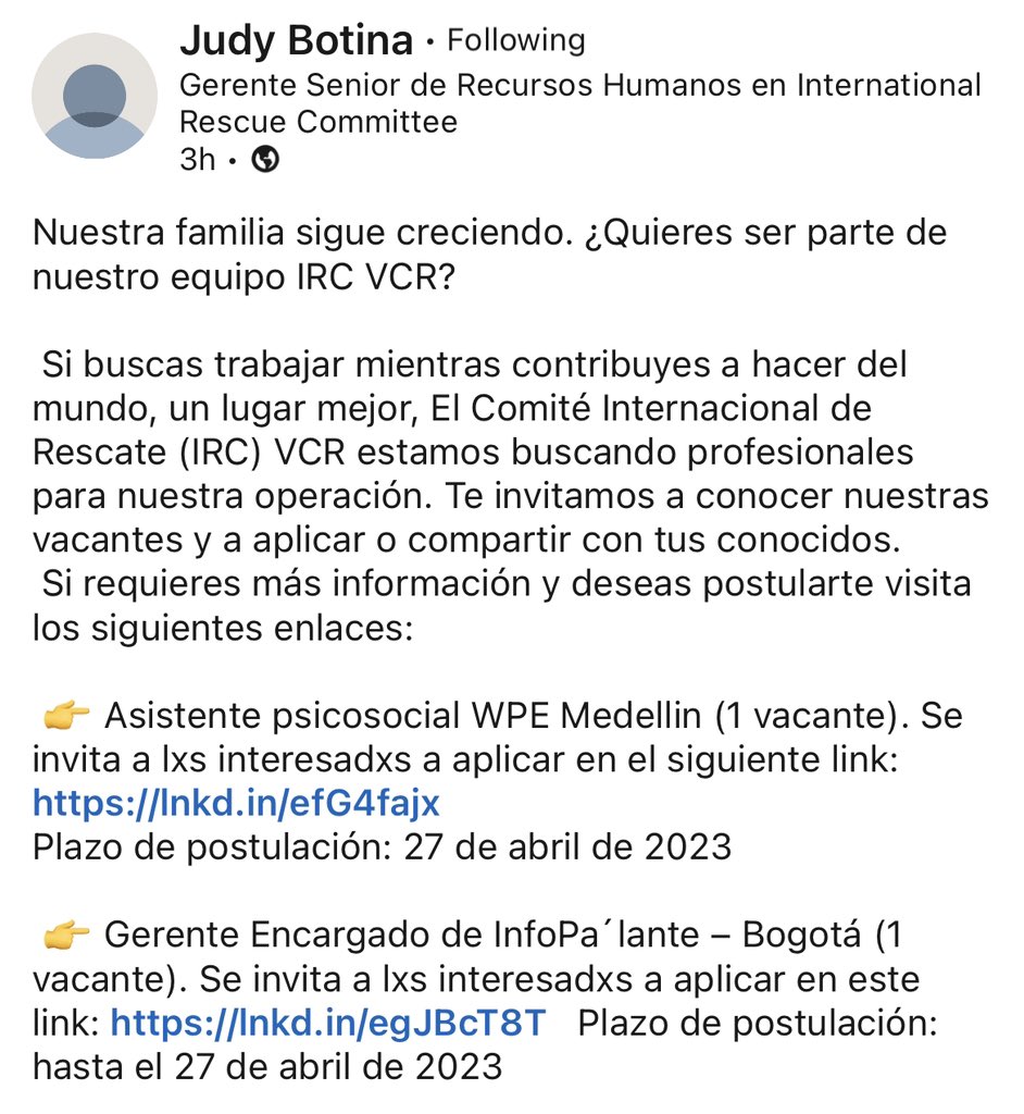 Empleo para profesionales de las Ciencias Sociales on Twitter: "#Convocatoria https://linkedin ...