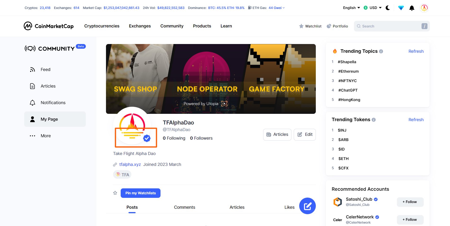 TF Alpha DAO - Node & Shop (@TFAlphaDao) / Twitter