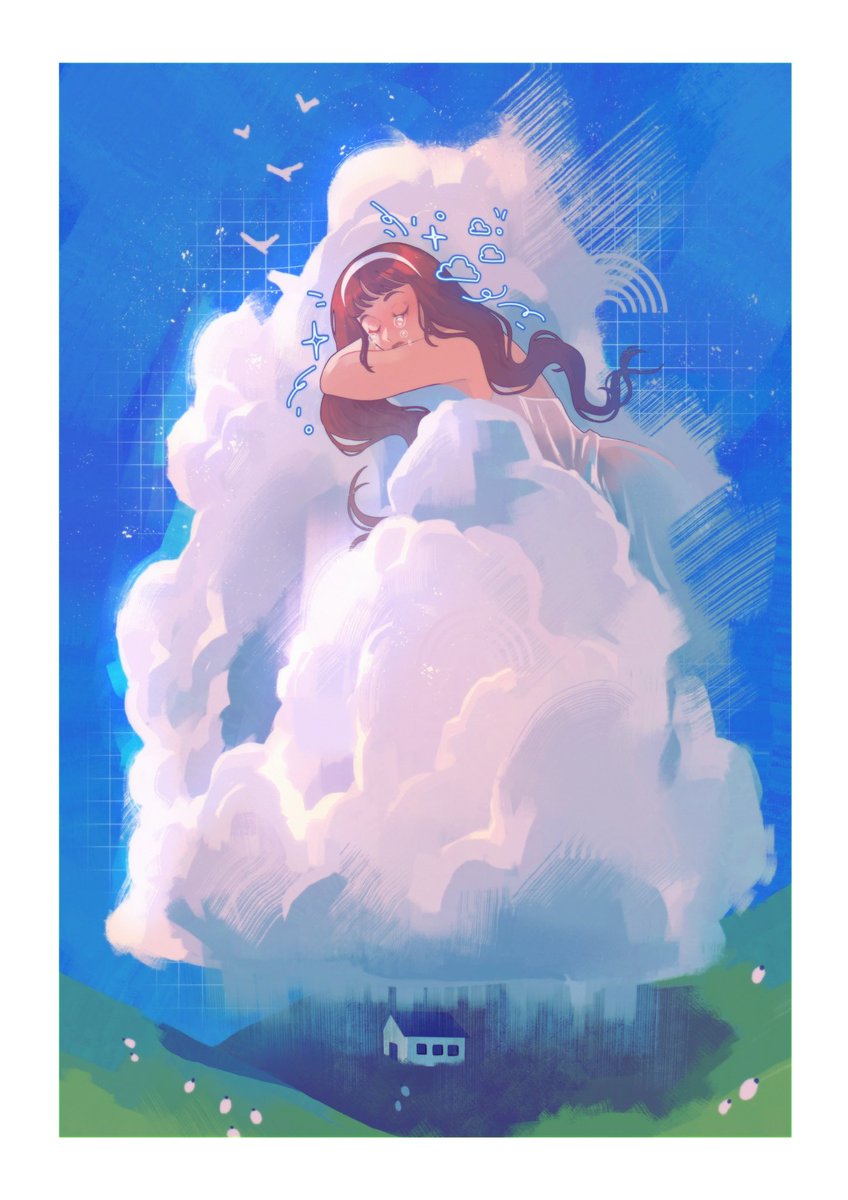 「Sleepy cloud girl been weirdly anxious」|🌿lana 🌿 SHOP OPEN Bat fairy ...
