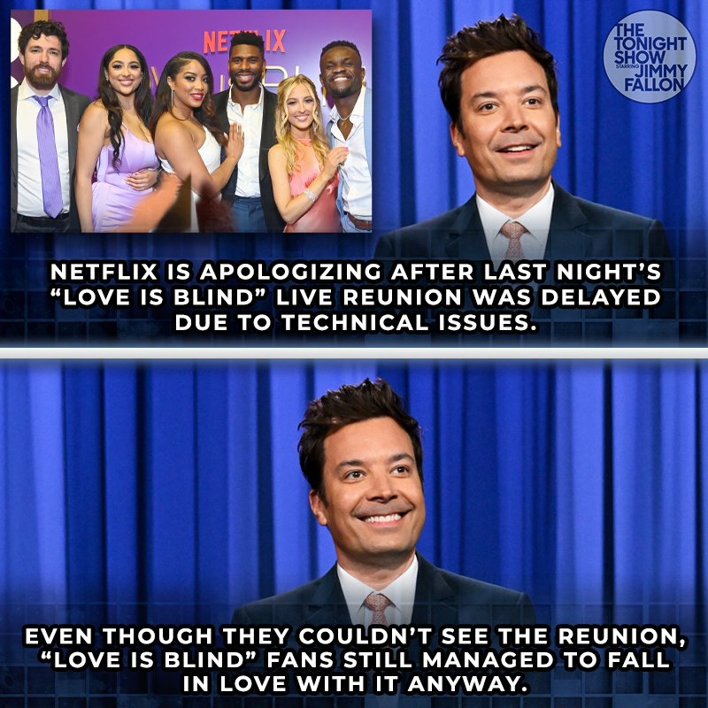 The Tonight Show on Twitter: "That’s commitment. #LoveIsBlind #FallonTonight"