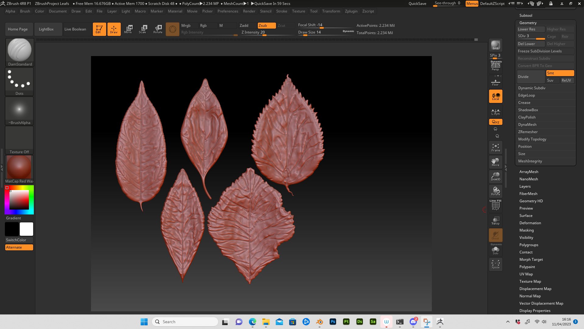 Matthew stokoe on Twitter: "Tried a new method for making foliage decided to sculpt the leaves ...