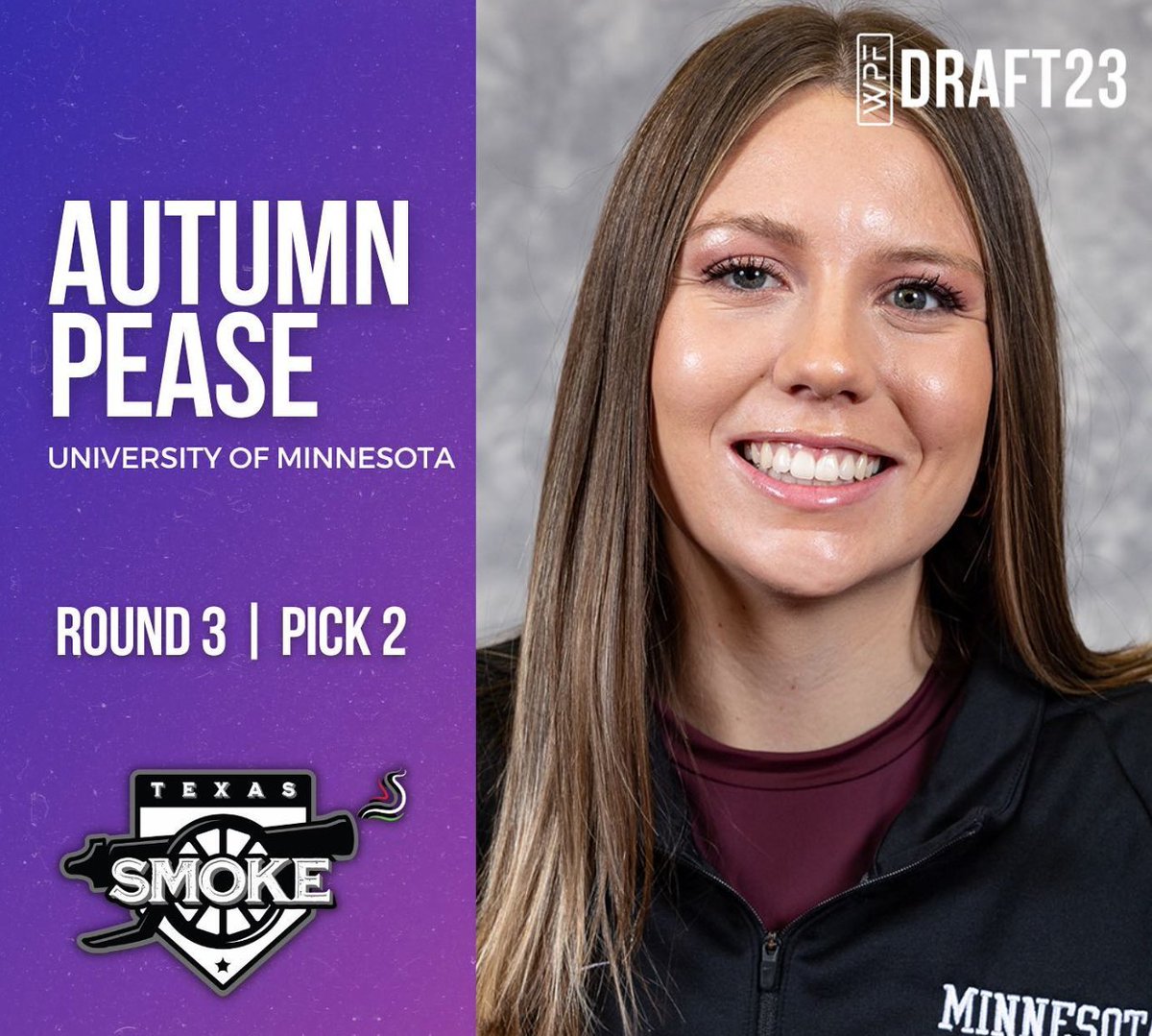 Merl Washburn on Twitter: "RT @wprofastpitch: With the 10th pick in the 2023 WPF Draft, Texas ...
