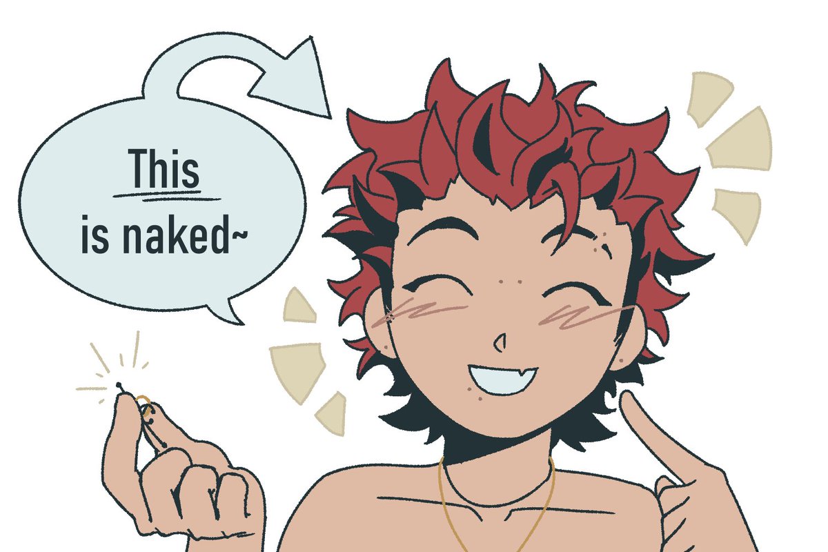 🐍🐉♡🪡📿 ( 🐴🥳 ) on Twitter: "RT @ryuseichop: (1/2) kuro's practically naked without his piercings"