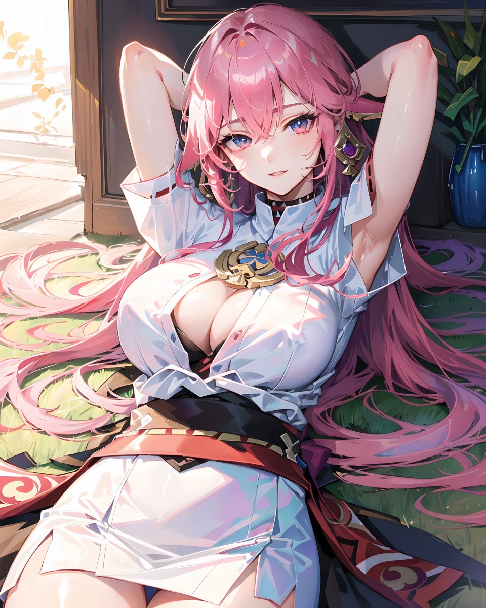𝑫𝒂𝒊𝒍𝒚 𝑾𝒂𝒊𝒇𝒖𝒔 on Twitter: "Yae from Genshin Impact. 💗 Source:https://pixiv.net/en/artworks ...