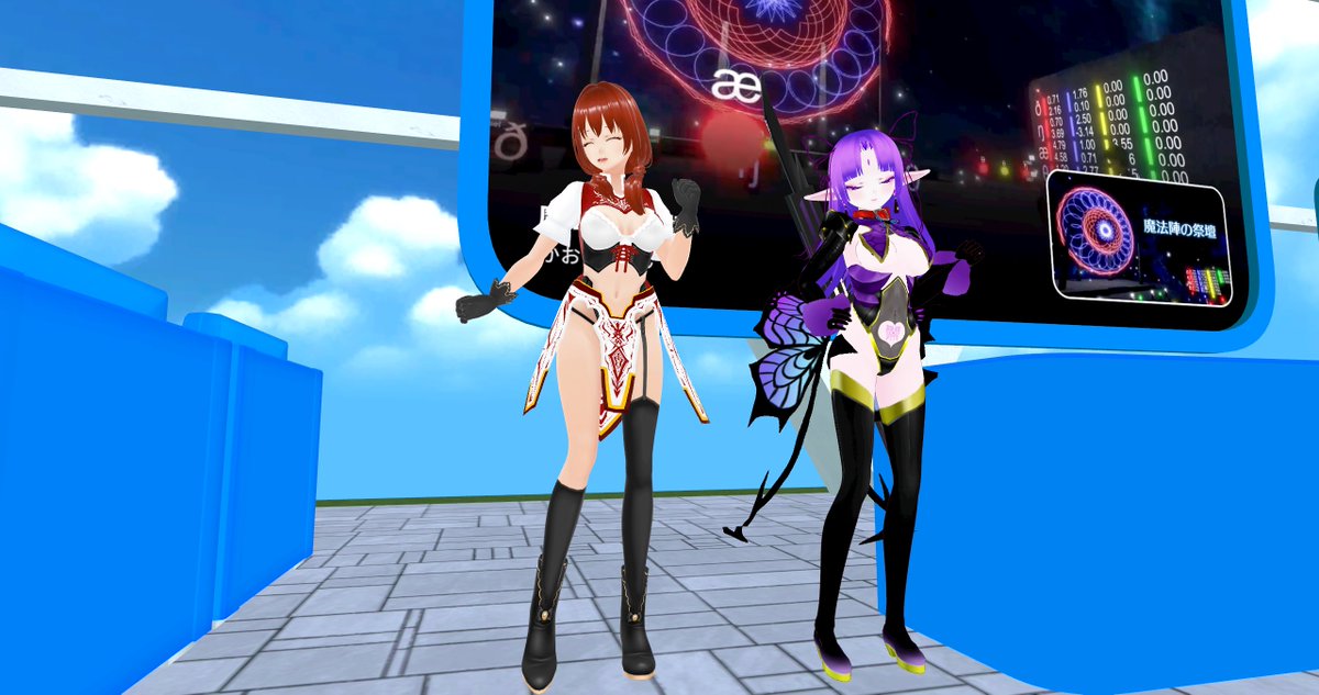 SpritePlum on Twitter: "フレンドさん、いっぱい素敵な衣装持ってますね～☀ 紫色の魔法少女良いじゃないですか～ いいですね～可愛いですね～ #cluster https ...