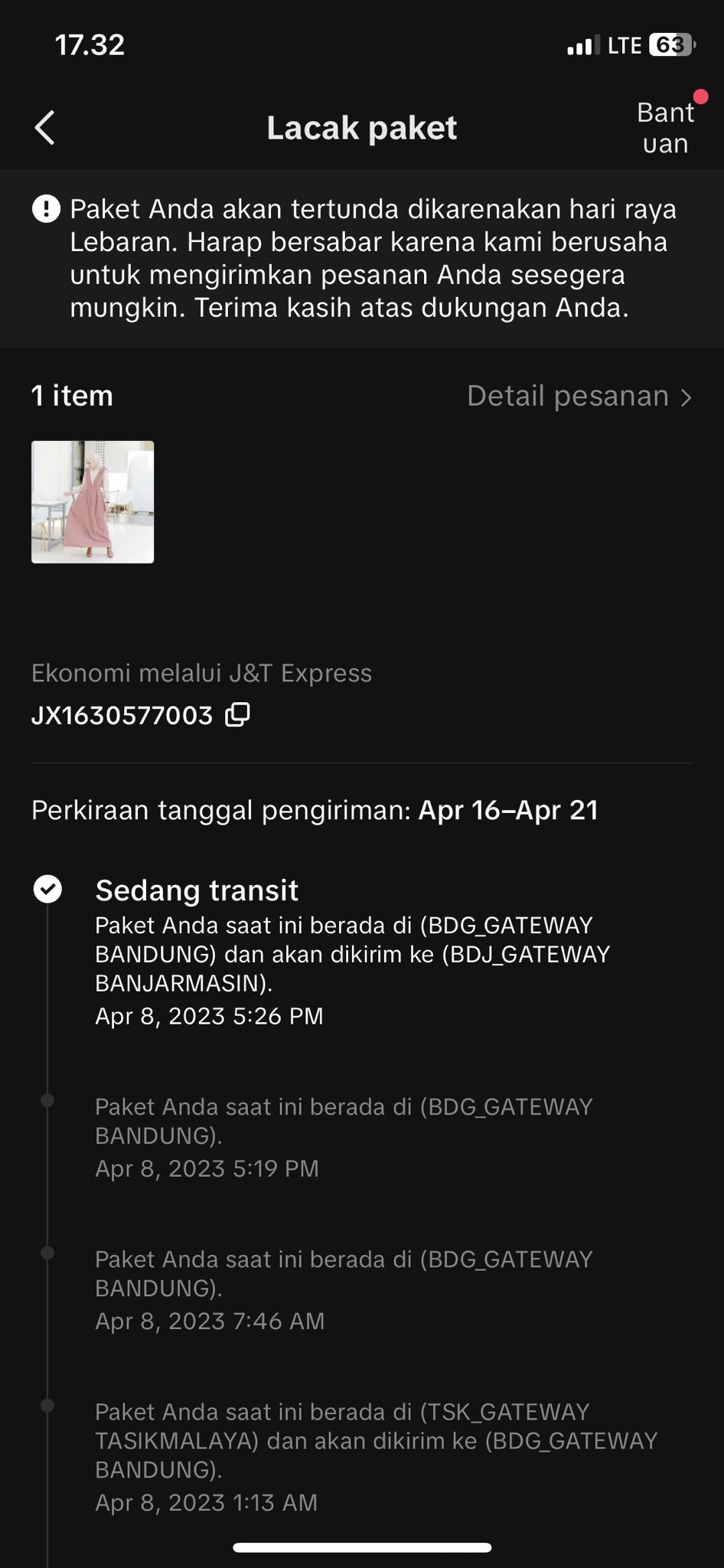 J&T Express Indonesia on Twitter: "@ku_gi0 Halo ka, mohon maaf untuk ketidaknyamanannya, akan ...
