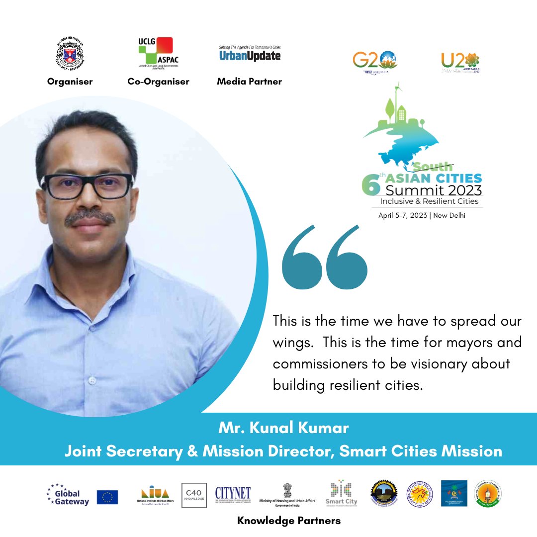 U20 INDIA on Twitter: "Mr. Kunal Kumar, Joint Secretary & Mission Director, Smart Cities Mission ...