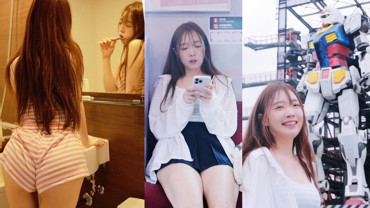 MomoRina モモリナ on Twitter: "今夜10時にですね。 18Mガンダムを見に行くために渋谷から横浜までVlog YouTube Premiereですぐ会いましょう🌸 ️🎉💋 ...