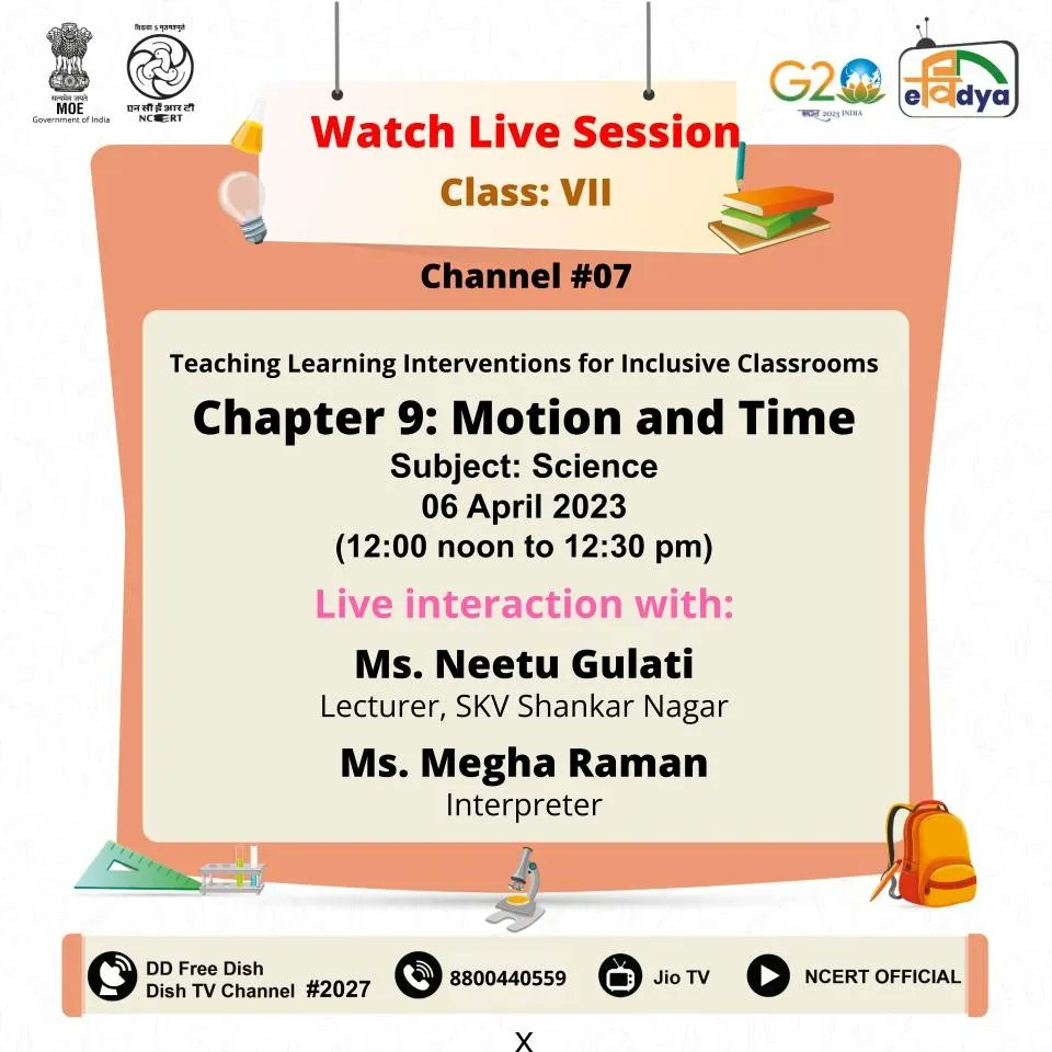 NCERT on Twitter: "Watch live interaction with experts for free and enhance your knowledge by ...