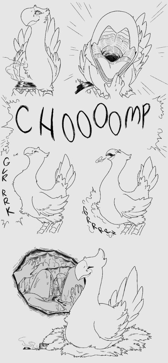 Cabezilla Art 🔞 on Twitter: "RT @KTCapRat: CW: vore, human prey You gotta be careful when you're ...